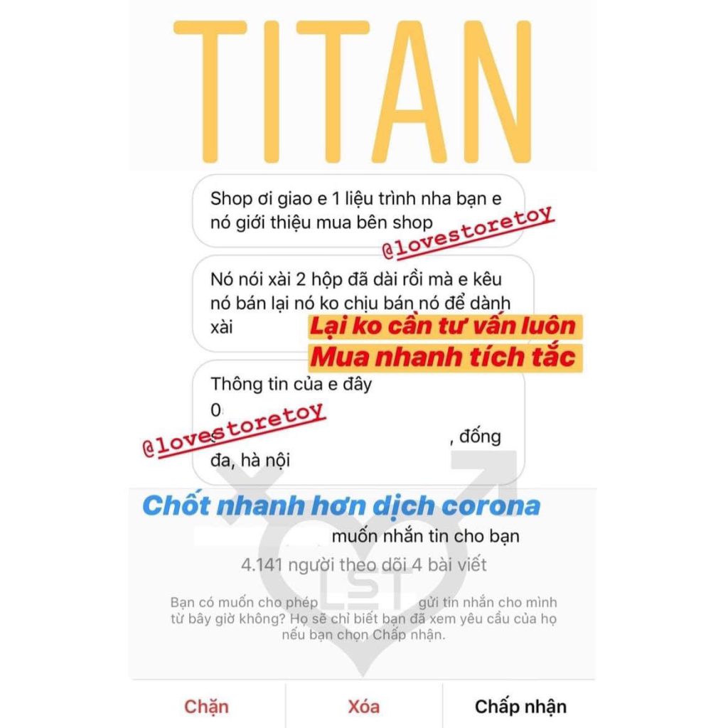 TITAN GEL GOLD CHÍNH HÃNG - Lovestoretoy®